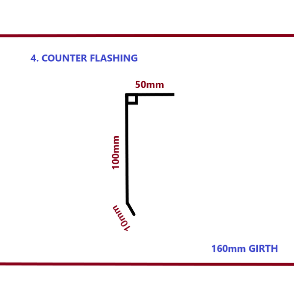Flashing - Counter - 0.6mm Galvanized – ARCHEVA